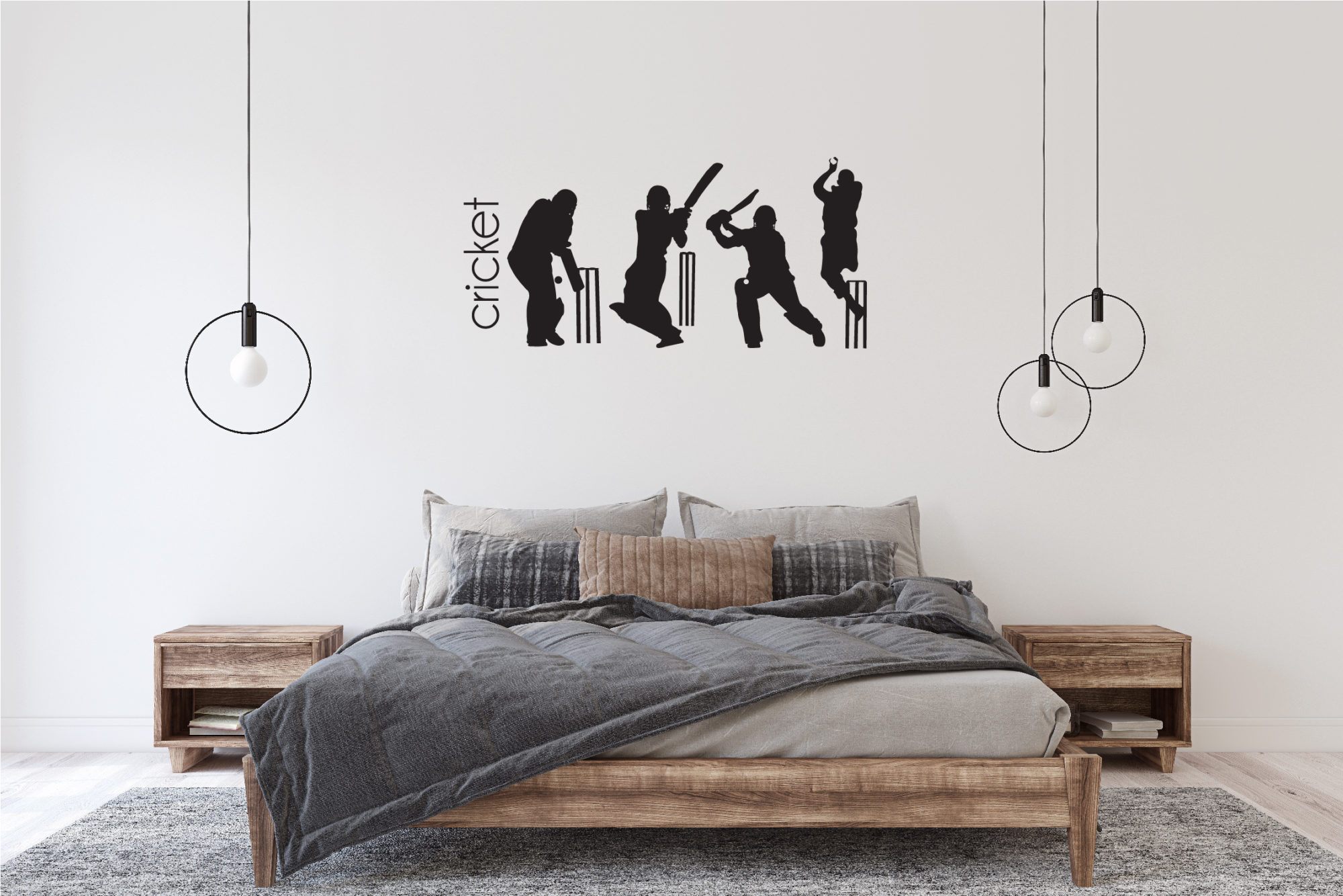 Wall Decal | Cricket Stars - Grafix Wall Art - New Zealand Made