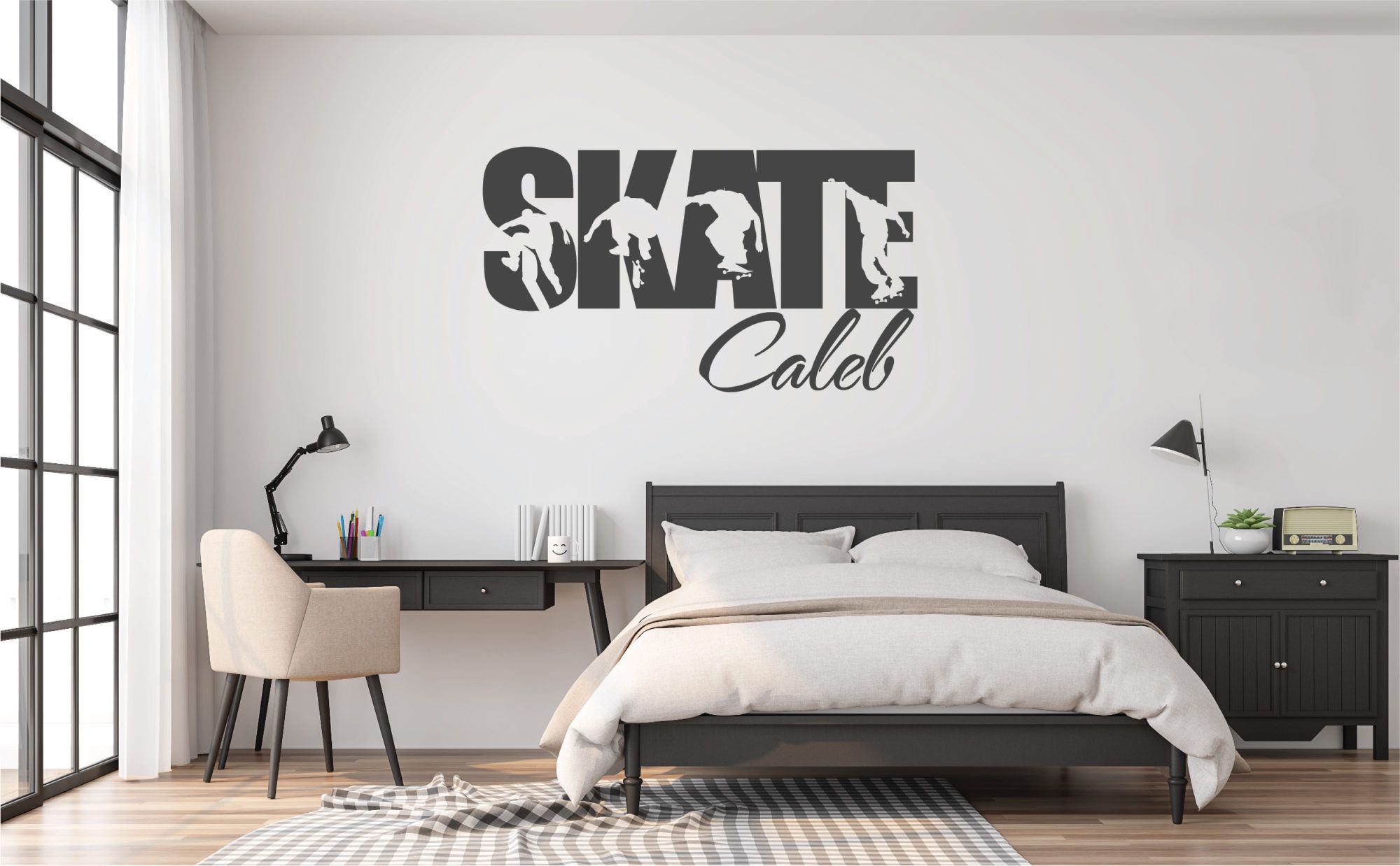 Wall Decal | SKATE! Wall Decal - Grafix Wall Art - New Zealand Made
