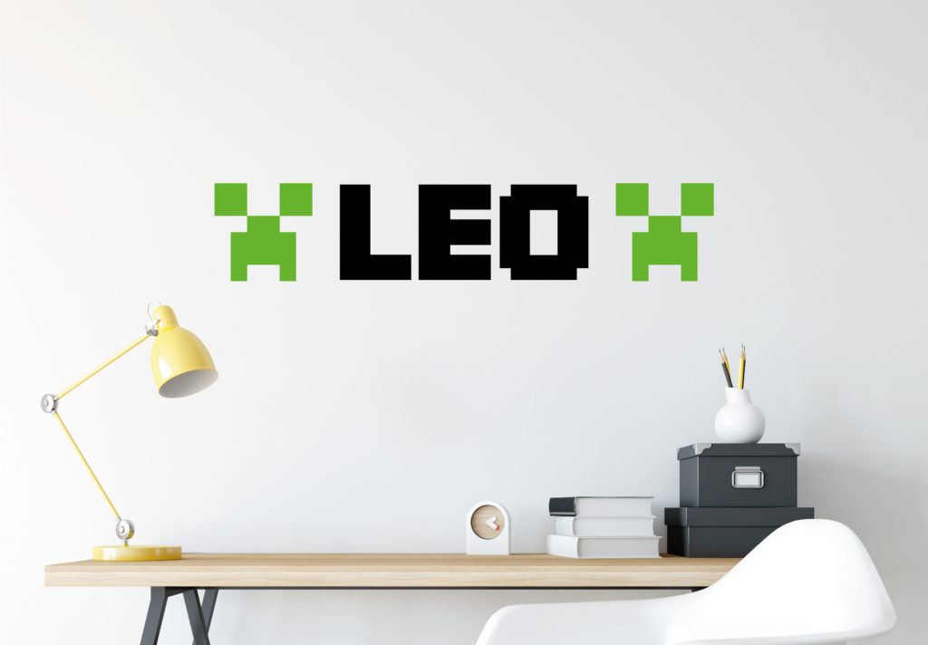 Wall Decal | Minecraft Name - Personalised - Grafix Wall Art - New Zealand