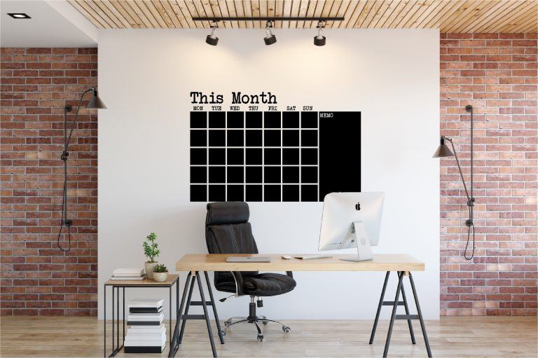 Blackboard Chalkboard | Calendar - Grafix Wall Art - New Zealand Made