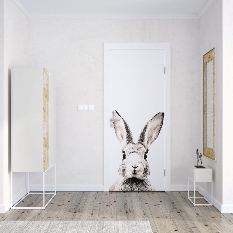 Rabbit Doorway - Grafix Wall Art