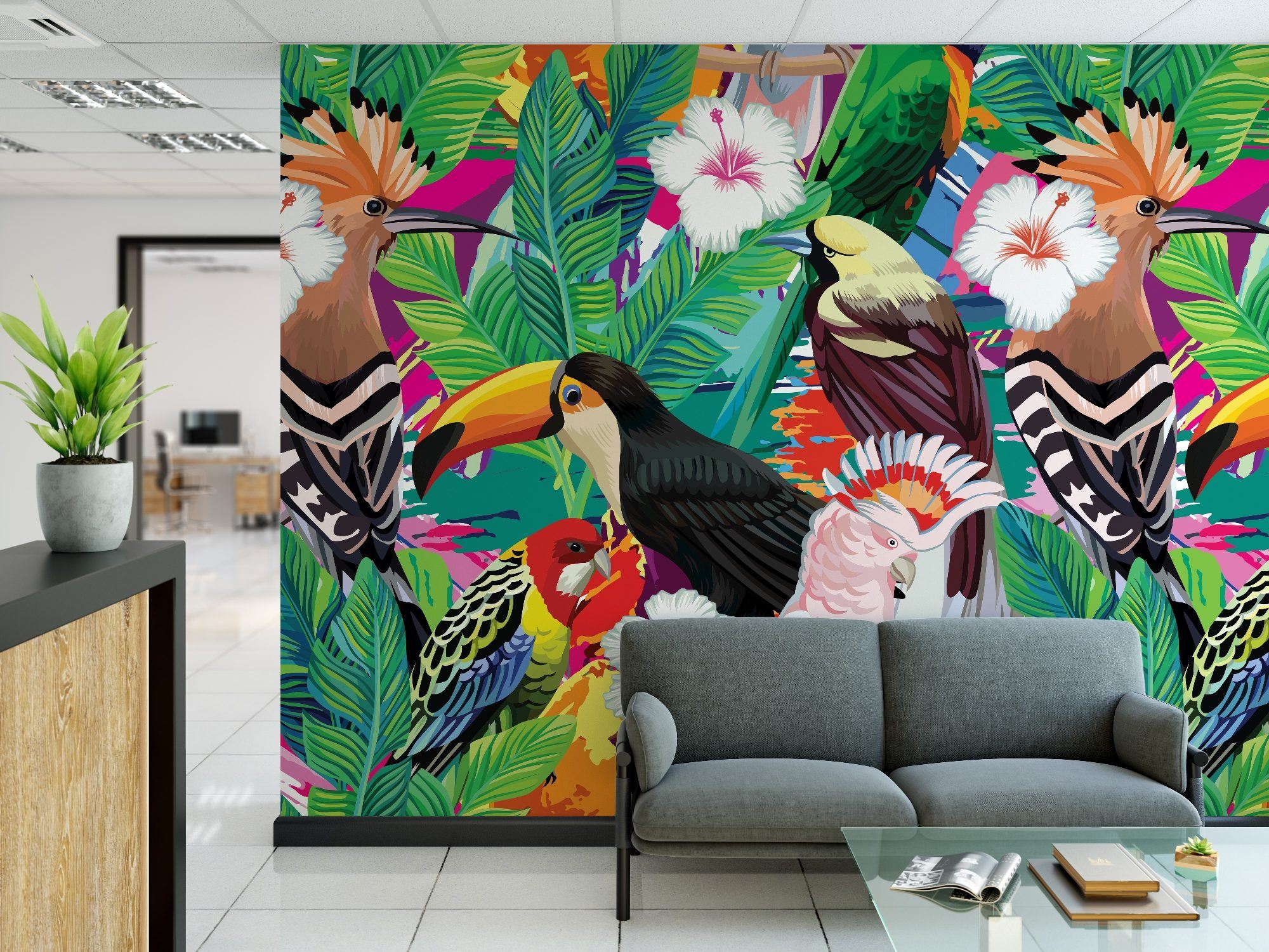 Wall Mural | Birds of Paradise - Grafix Wall Art