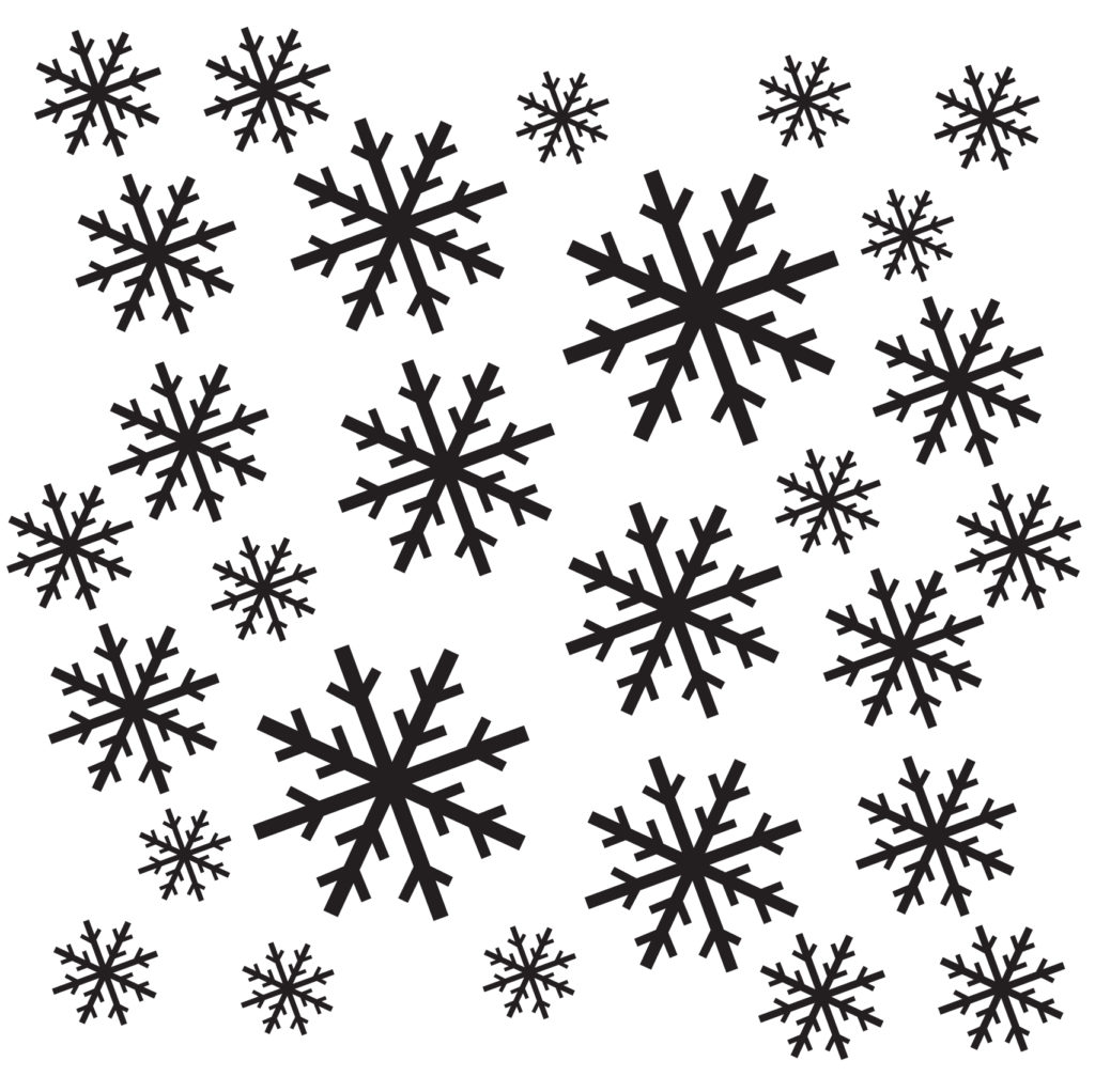 Snow Flakes wall or window decals - Grafix Wall Art
