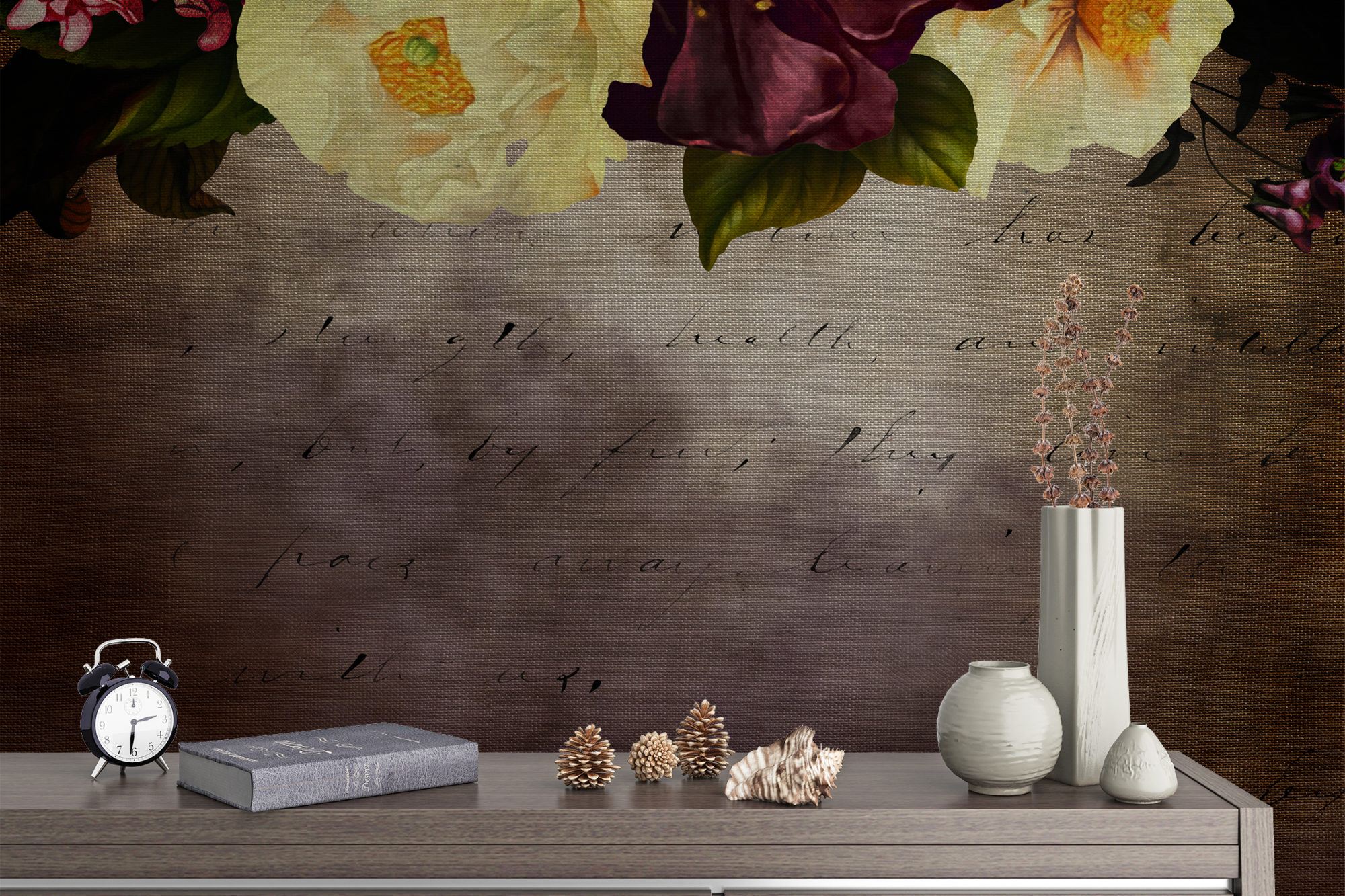 Wall Mural | Grace Floral Wallpaper - Grafix Wall Art