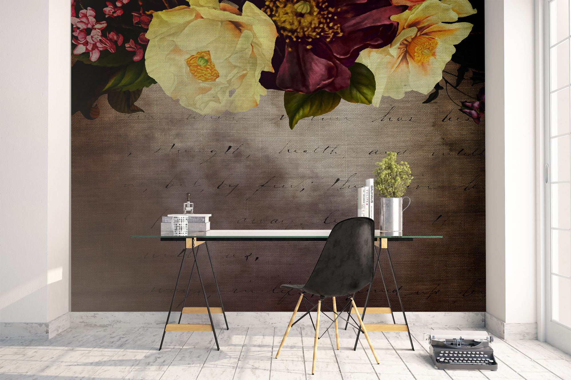 Wall Mural | Grace Floral Wallpaper - Grafix Wall Art