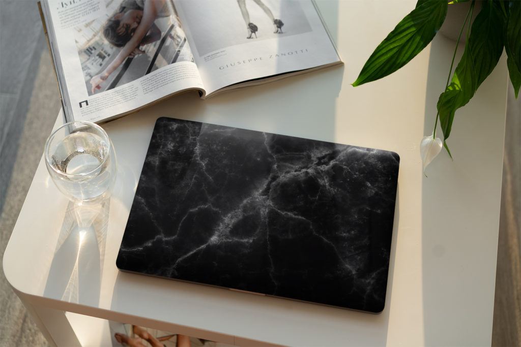 Laptop Skin | Black Marble?New Zealand Made?Grafix Wall Art
