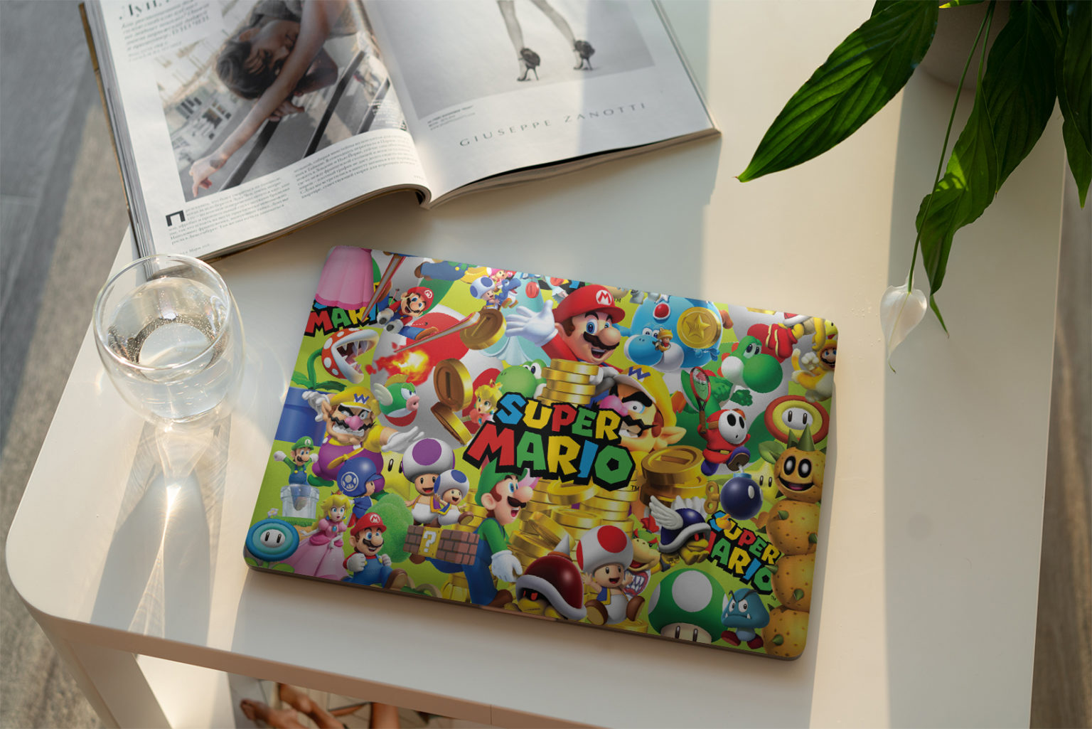 Laptop Skin | Super Mario - New Zealand Made - Grafix Wall Art