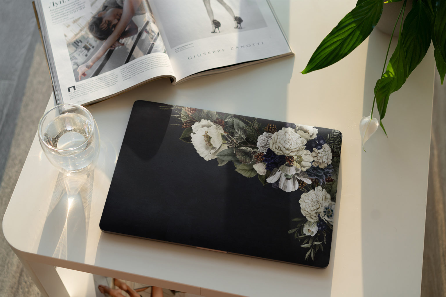 Laptop Skin | Black Vine - New Zealand Made - Grafix Wall Art