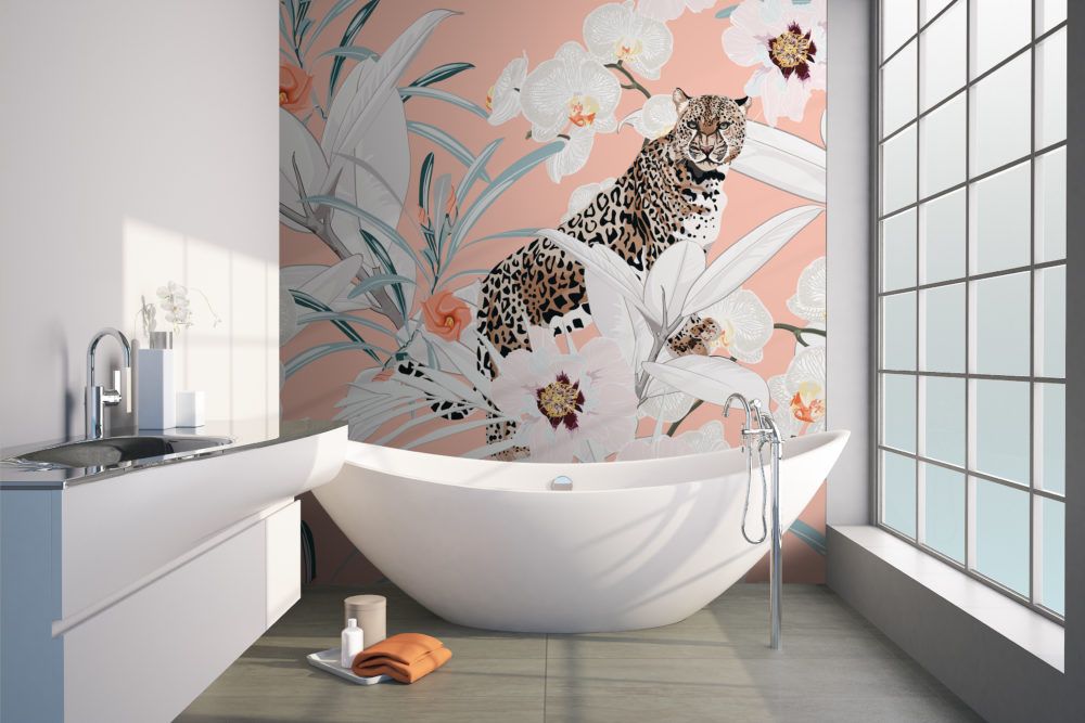 Wall Mural | Tropic Leopard Mural- Grafix Wall Art - New Zealand Made