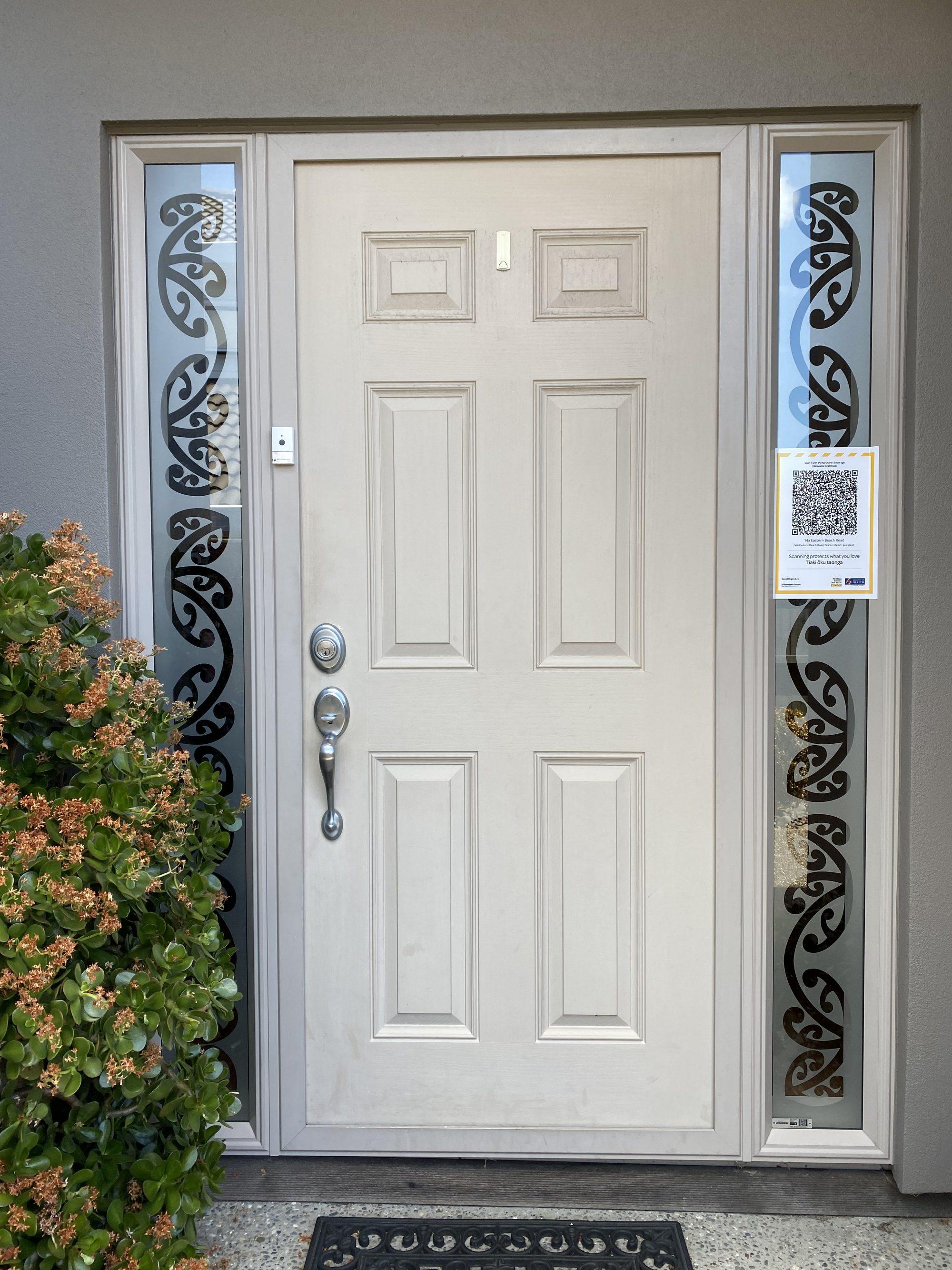 Window Privacy Film | Front Door Privacy Panel | Kowhaiwhai