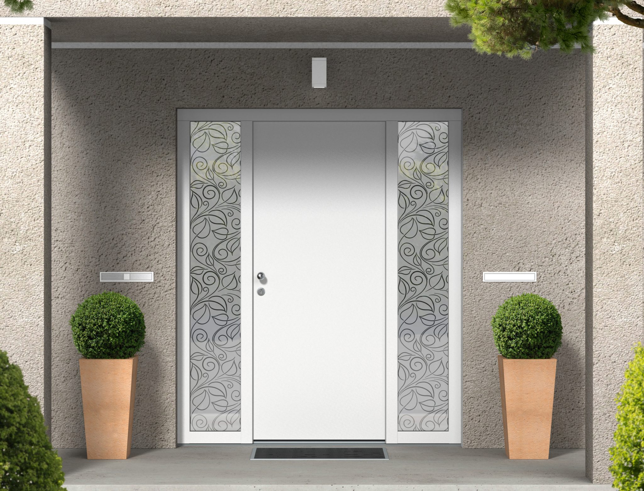 Window Privacy Film | Front Door Privacy Panel | Leafy