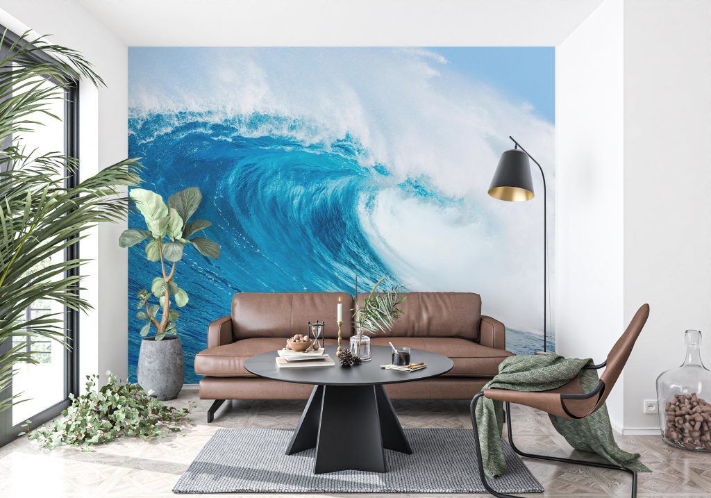 Wall Mural | Blue Wave - Grafix Wall Art