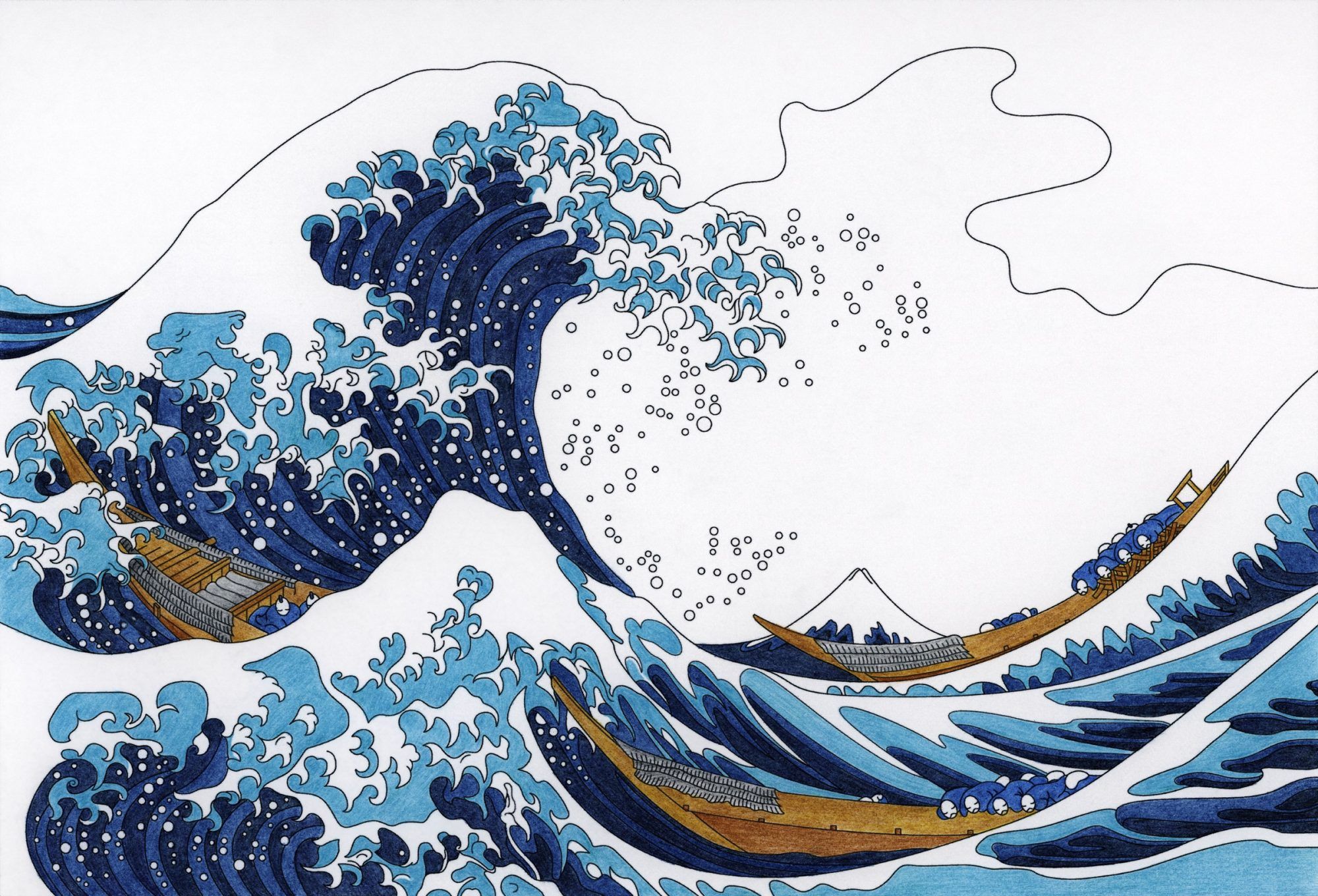 Wall Mural | Kanagawa Wave Art | Grafix Wall Art
