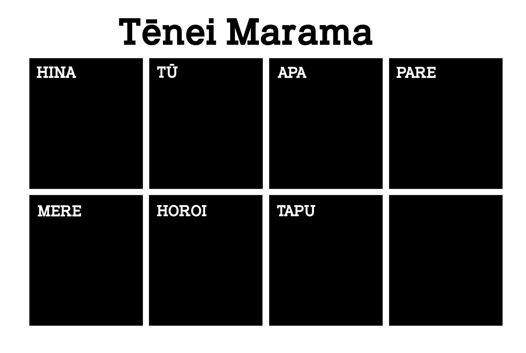 Blackboard Chalkboard | Te Reo Maori Weekly Calendar